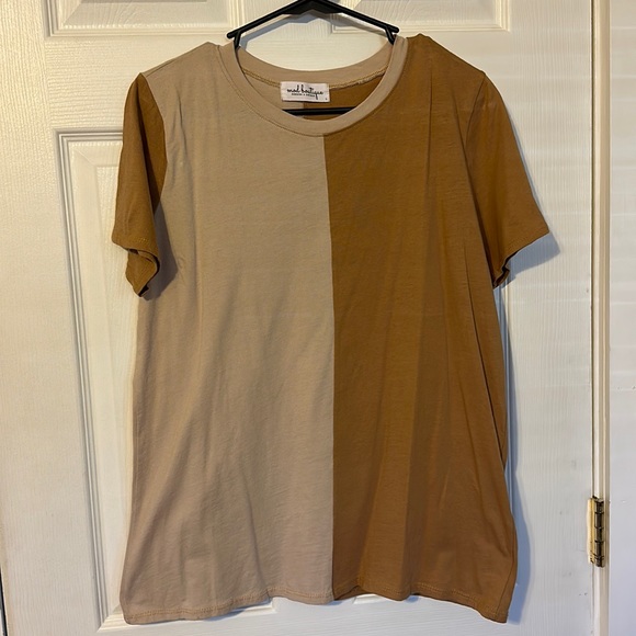 Mod Boutique | Tops | Mod Boutique Cream Tan Large New | Poshmark